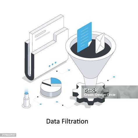 Data Filtration 아이소메트릭 스톡 일러스트레이션 Eps 파일 스톡 일러스트 깔때기에 대한 스톡 벡터 아트 및 기타 이미지 깔때기 분석 보기 3차원 형태