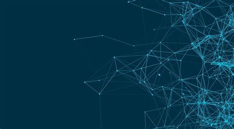 Premium Vector Abstract Connections Are In Space Background With Connecting Dots And Lines