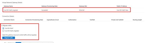 Migrating Azure Expressroute Gateway