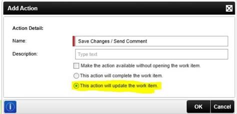 How To Implement This Action Will Update The Work Item In K2 Five
