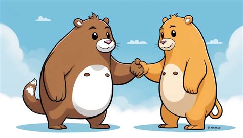 Golang Mascots Shaking Hands Stable Diffusion Online