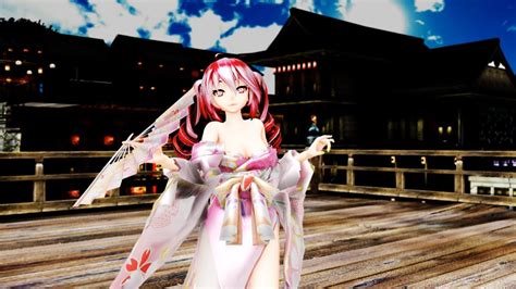 Ray Mmd 5k【響喜乱舞】 Tda式改変 重音テト Japanese Kimono Youtube