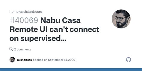 Nabu Casa Remote Ui Cant Connect On Supervised Installation · Issue