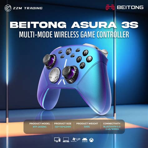 Beitong Asura 3s Btp 2650ns Multi Mode Wireless Game Controller Bluetooth 50 24gwired Zzm