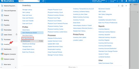 Managing Kit Specifications Kensium Products Documentation