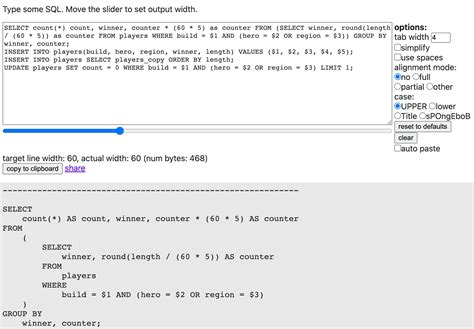 Sqlfmt A Free Online Sql Formatter For Writing Prettier Sql