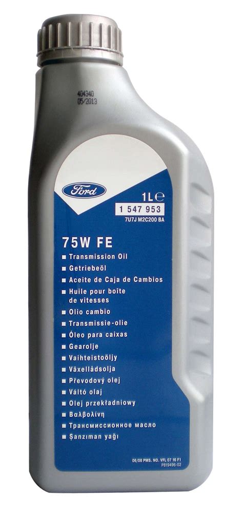 FORD 75W FE (WSS-M2C200-D2) - FORD 75W FE (WSS-M2C200-D2) Ford 75W FE ...