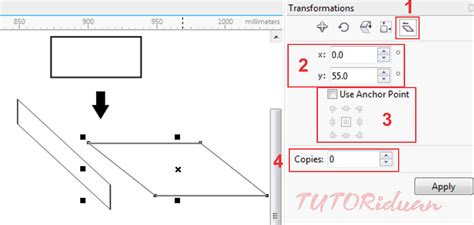 Fungsi Transformations CorelDRAW TUTORiduan