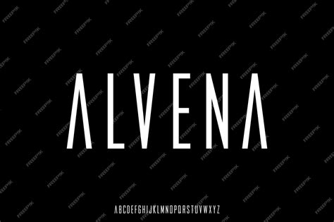 Premium Vector Modern Minimalist Condensed Alphabet Display Font Vector Luxury Tall Typography