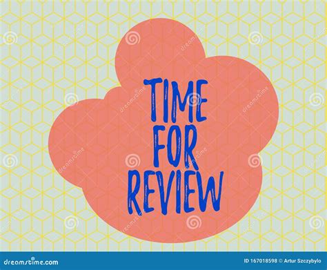 Word Writing Text Time For Review Business Concept For Evaluation
