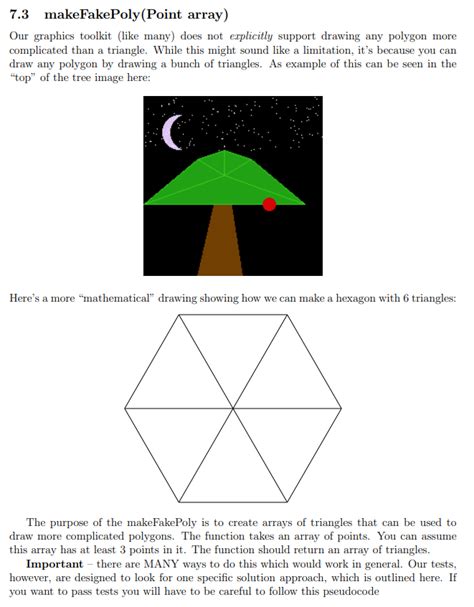 Solved 73 Makefakepolypoint Array Our Graphics Toolkit