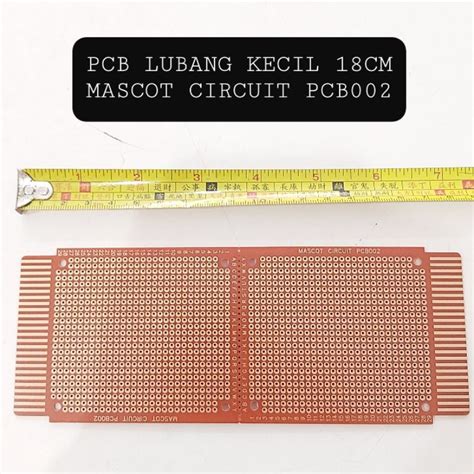 Jual PAPAN PCB LUBANG KECIL 18cm MASCOT CIRCUIT PCB002 Indonesia Shopee Indonesia