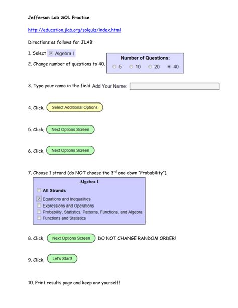 Jefferson Lab SOL Practice Education Jlab Org Solquiz Index