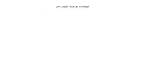 Css3 Animation For Location Pulse Css3 Animation For Location Pulse