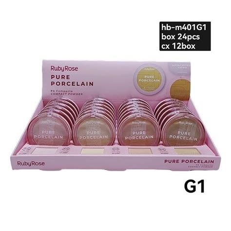 Ruby Rose Po Compacto Box24pçs Unick Make