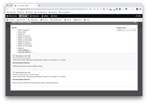Getting Started With Accessibility Scanner Drupal 8 Guide On Drupal Org