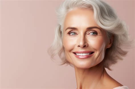 Premium Ai Image Portrait Of A Positive Wellgroomed Middleaged Woman