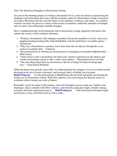 Dissertation Quotes Funny Download Free Pdf Thesis
