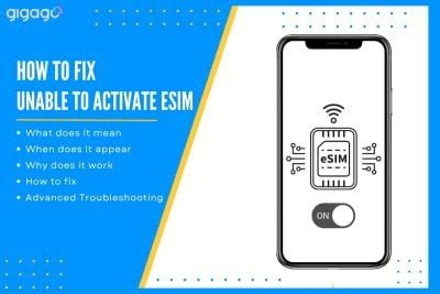 How To Fix Unable To Activate Esim Errors