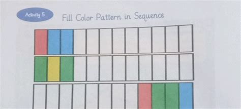 Aaving 5 Fill Color Pattern In Sequence StudyX