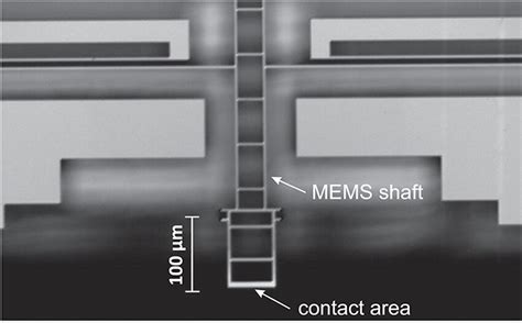 Free MEMS Shaft After FIB Processing The Lower Face Of The Shaft Is Download Scientific