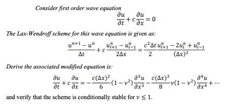 solved consider first order wave equation ди ди c 0 at