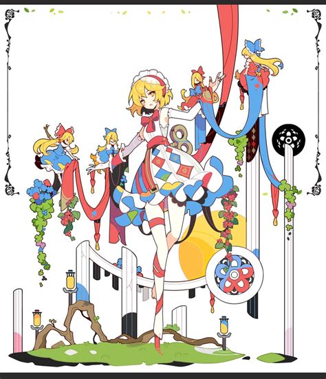 Alice Margatroid Shanghai Doll And Hourai Doll Touhou Drawn By