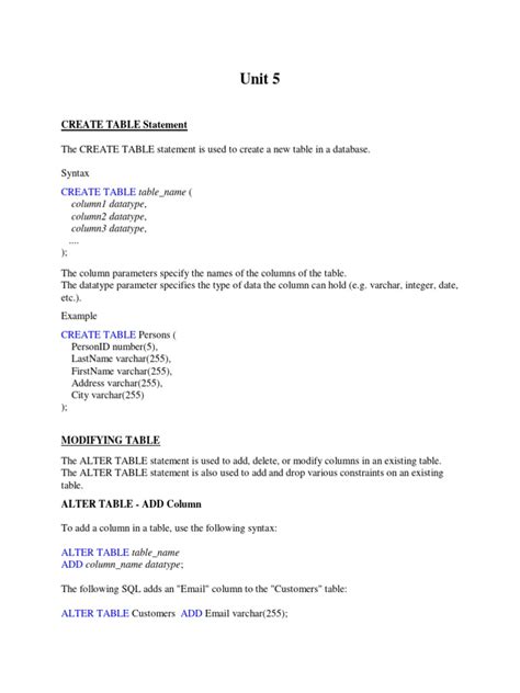 rdbms unit5 download free pdf pl sql parameter computer programming