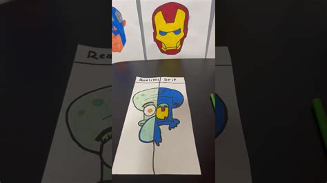 Drawing Squidward In Two Different Ways Part 2 YouTube