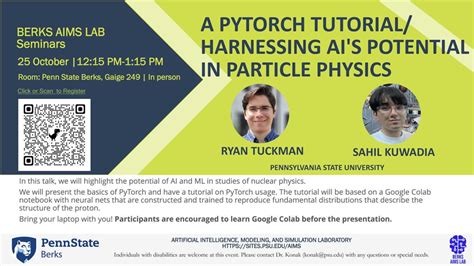 A Pytorch Tutorial Harnessing Ais Potential In Particle Physics Official Site Of The Penn