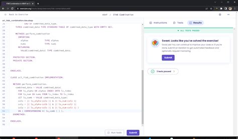 Week2 Abap Challenge Itab Combination · Issue 187 · Exercismabap