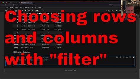 Data Selection In Pandas With Filter Youtube