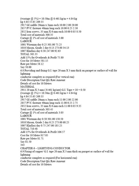 Cpwd Sor Electrical1 Pdf Electrical Conductor Brick