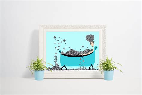 Bath Time Art Print Wall Art Bedroom Wall Decor Etsy