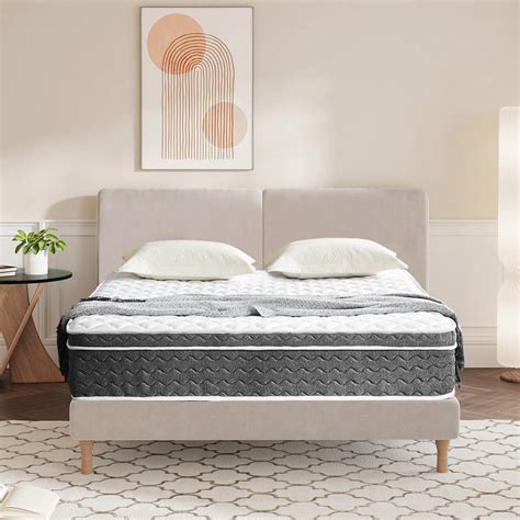 Alwyn Home 10 Gel Memory Foam Coils Innerspring Hybrid Mattress