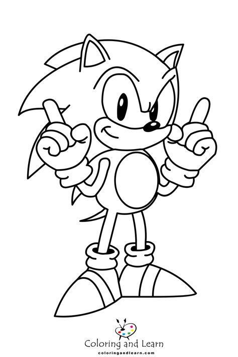 Sonic Coloring Pages Coloriage Sonic Coloriage Gratuit Coloriage