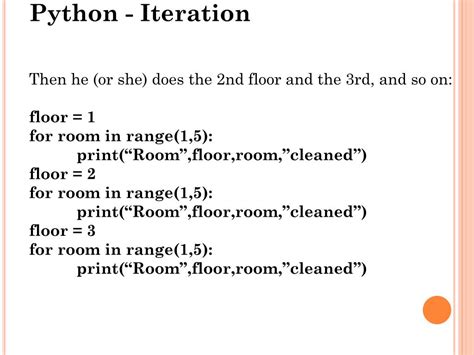 PPT Python Iteration PowerPoint Presentation Free Download ID