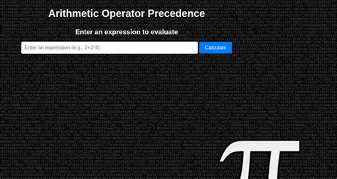 arithmetic operator precendency — sufiyan malek