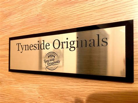 Personalized Office Door Sign Engraved Wall Name Plate Custom Colors