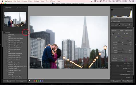 how to create a lightroom develop preset