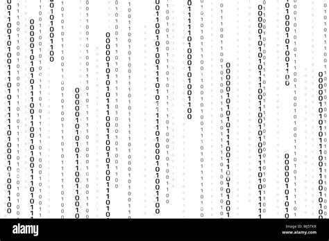 Streaming Binary Code Background Cyber Pattern With Numbers Stock Vector Image And Art Alamy