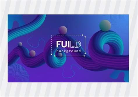 Premium Vector Bleu Fluid Background Design