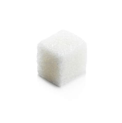 Premium Photo Cube Of Sugar Isolated On White