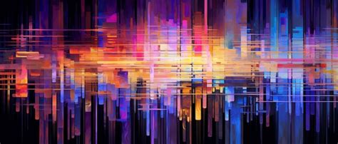 Premium Photo A Close Up Of A Colorful Abstract Design With A Lot Of Lines Generative Ai