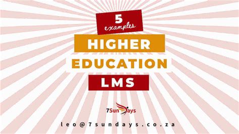 The Best Lms For Higher Education 5 Examples 7sundays