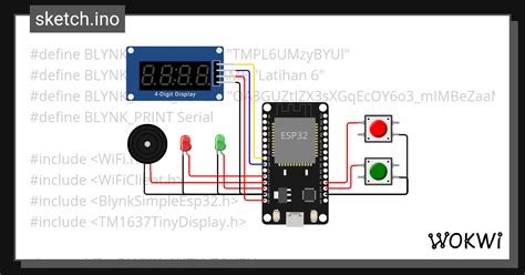 Latihan 6 Turned In Wokwi Esp32 Stm32 Arduino Simulator