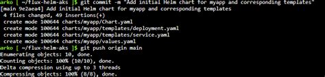 azure aks how does aks flux install a local helm chart stack