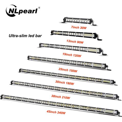 화물차작업등 써치라이트 Nlpearl 슬림 Led 라이트 바 지프 트럭 Atv Suv 자동 티몬