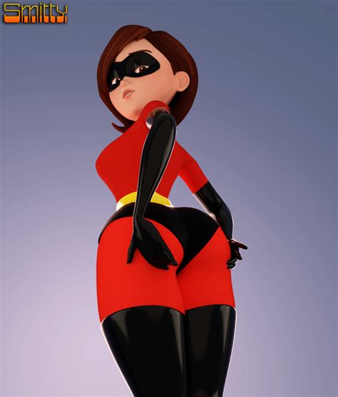 Rule 34 3d 3d Artwork Ass Big Ass Blender Software Disney Elastigirl Female Grabbing Ass