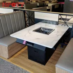 Custom Built In Hot Pot Table Manufacturer